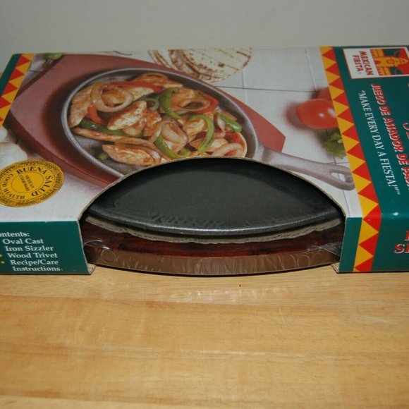 Mexican Fiesta | Kitchen | Mexican Fiesta Fajita Sizzler Black Oval ...